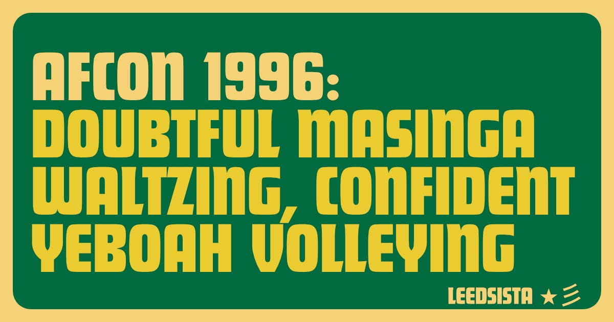 AFCON 1996: Lucas Radebe versus Tony Yeboah